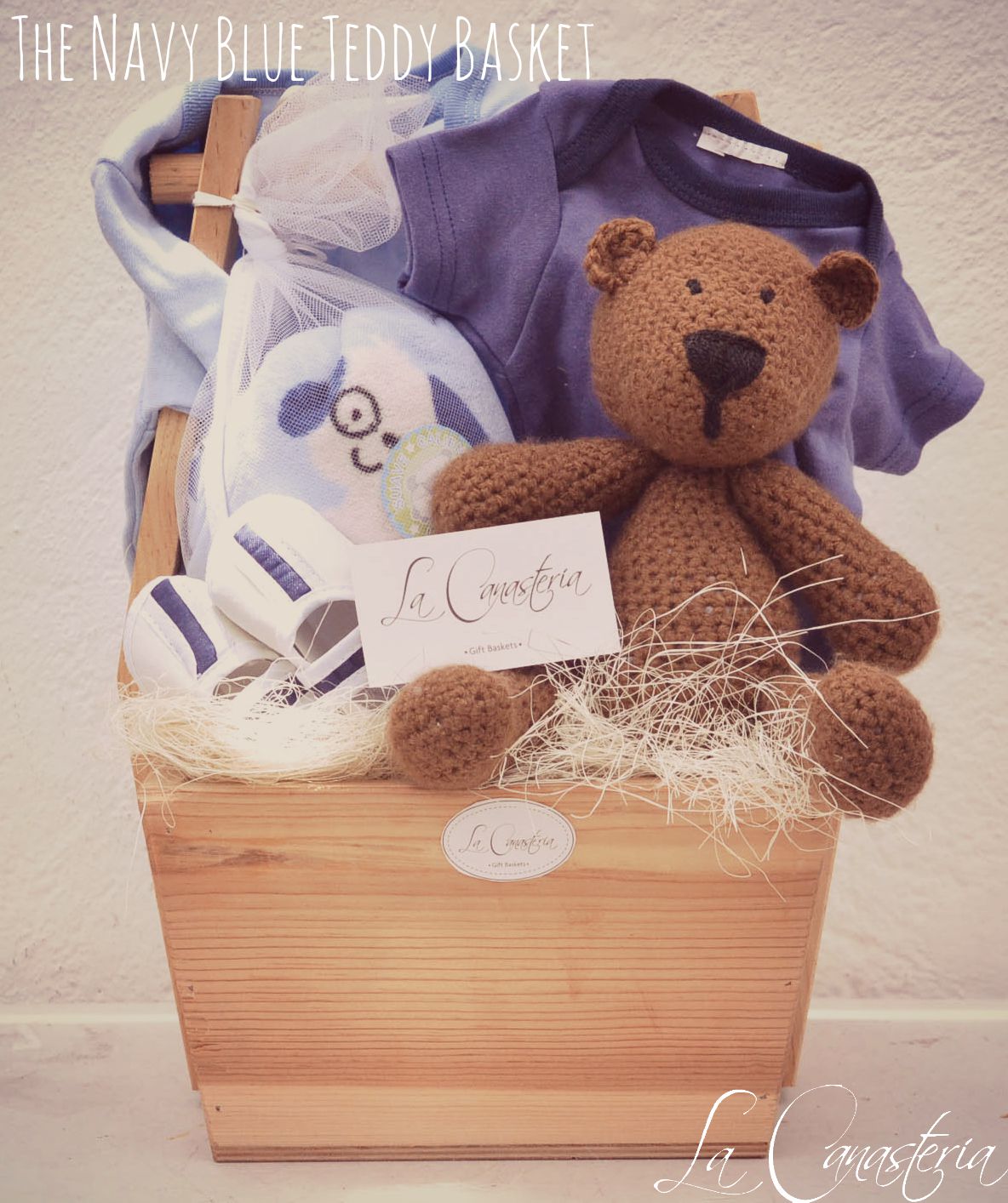 The Navy Blue Teddy Basket - La Canastería Blog
