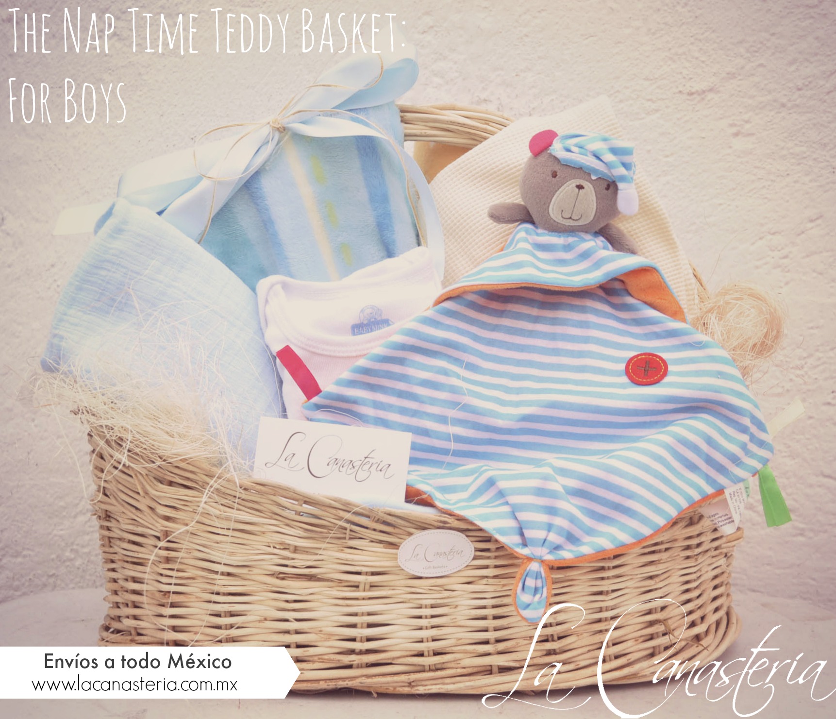 The Nap Time Teddy Basket: For Boys - La Canastería Blog