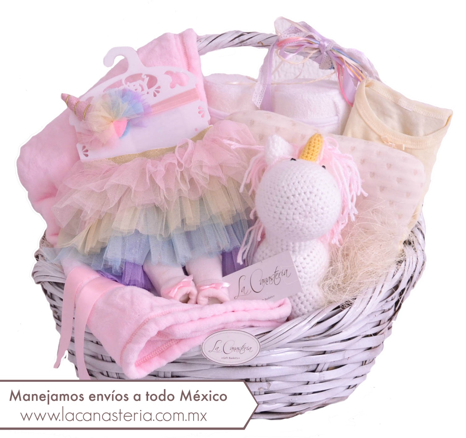 Canastas de Regalo para Bebé Niña con finas sorpresas y temáticas tiernas