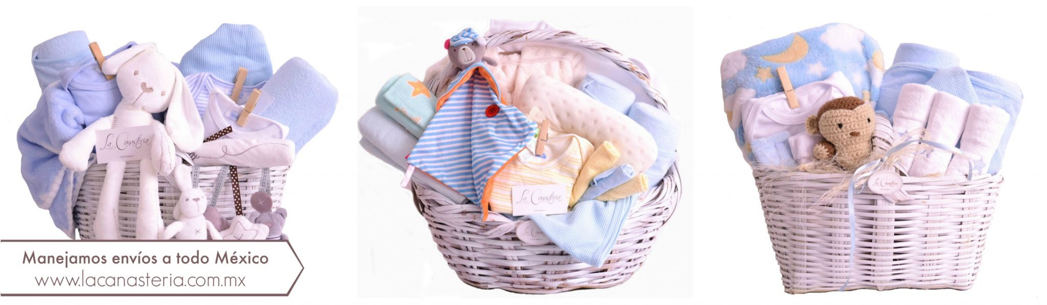Bella Canasta de Regalo para Niño Recién Nacido con Enviós a todo México